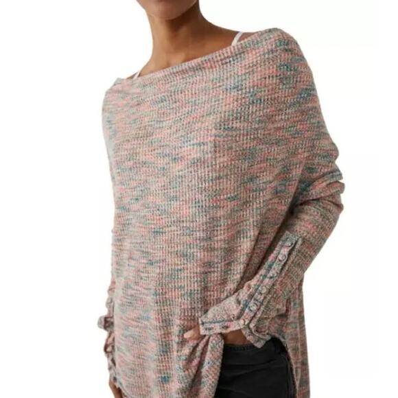 Free People | Tops | Free People Misty Top Retro Combo Off Shoulder ...